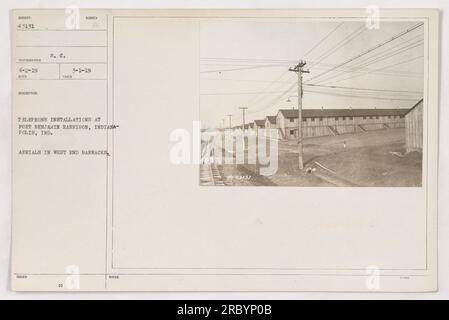 Telephone installations at Fort Benjamin Harrison. Power board and ...