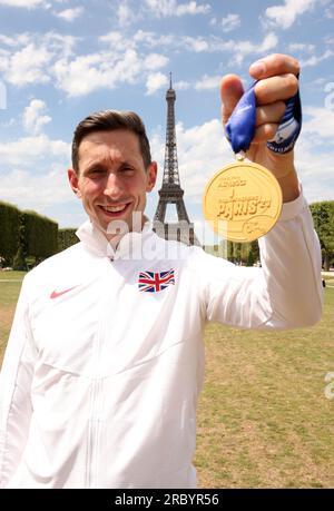 Paris, France. 11 July, 2023. Great Britain’s Jonathan Broom-Edwards ...