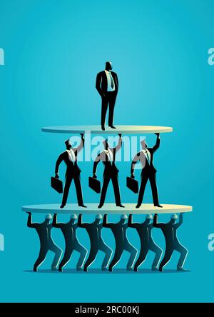 Pyramid of social class infographic. Vector illustration Stock Vector ...