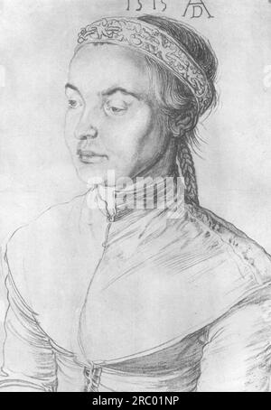 Albrecht Dürer - Portrait Girl 1515 Stock Photo - Alamy