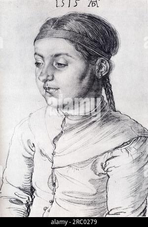 Albrecht Dürer - Portrait Girl 1515 Stock Photo - Alamy