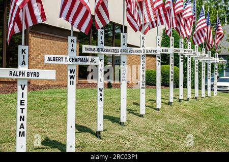 Hampton Georgia,Memorial Day war veteran markers,killed in action ...