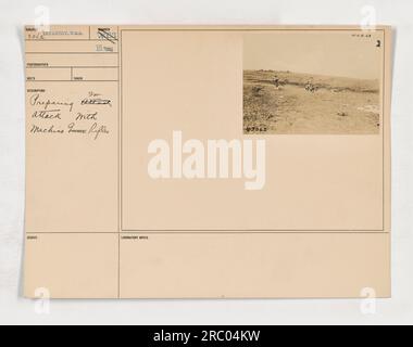 American soldiers preparing for battle during World War I. soldiers are ...