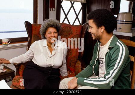 Pulitzer Prize winning author Toni Morrison with her sons Ford and ...
