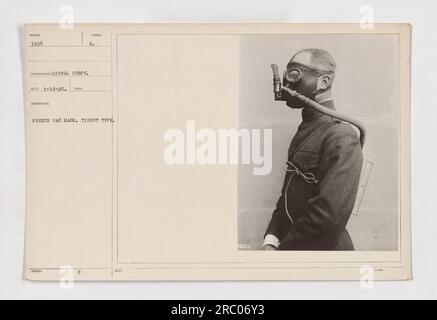 French gas mask - Tissot type ca. 1917-1920 Stock Photo - Alamy