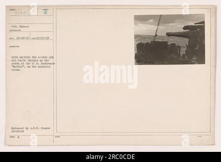Depth charges of an American destroyer during World War I Stock Photo ...