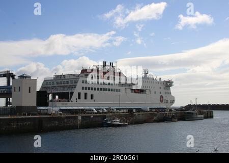 New Manx Man ferry arrives in Douglas Harbour Stock Photo - Alamy