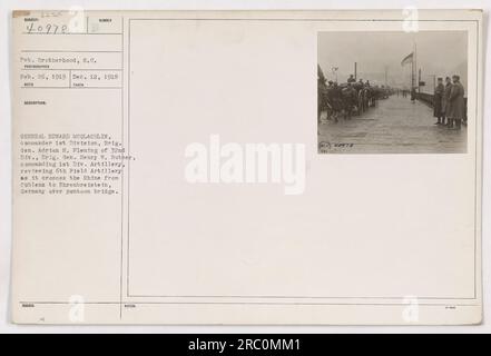 Brig. Gen. Adrian S. Fleming, shown in this photograph, commanded the 158th Field Artillery ...