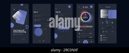 Mobile Banking App UI, UX and GUI Screens Including as Create Account ...