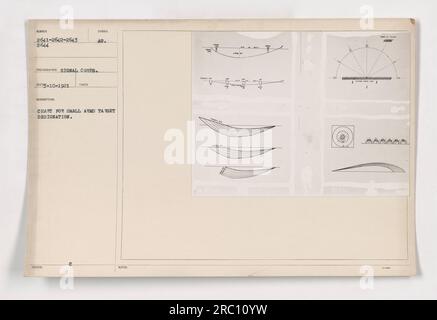Chart for small arms rifle target designations. This photograph shows a ...