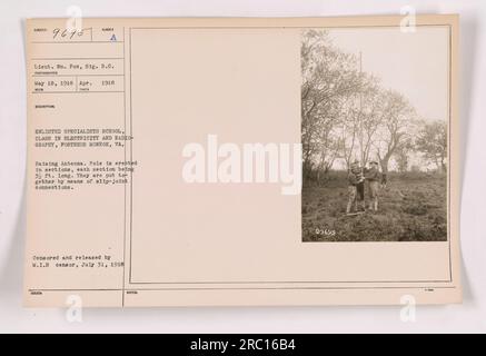 This photograph depicts Lieutenant William Fox of the Signal Corps ...
