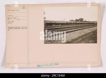 Image shows a Continental Ambulance Train, numbered 23, operated by the ...