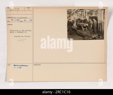 Workers at Midvale Steel & Ordnance Company in Eddystone, PA are seen ...
