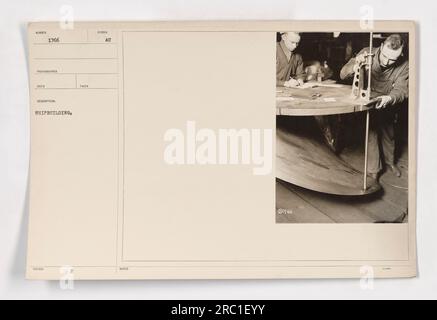 This image depicts shipbuilding activities taking place in Munger ...