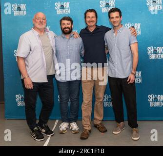 Guy Masterson, Alex Brightman, Ian Shaw, Colin Donnell attend photocall ...
