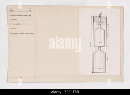 Drawing of German ordnance by the Chemical Warfare Service during World ...