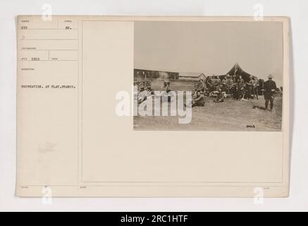 American soldiers engaging in a recreational boxing match during World ...