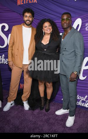 Marouane Zotti and Michelle Buteau attend New York premiere of Netflix ...