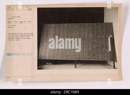 This photo dates to World War I. The caption reads: Sinking of the ...