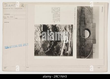 Damage to the Arch bridge caused during the flood at Worcester, March ...