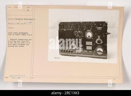 A Signal Corps Radio Set Transmitting Key from World War One. The ...