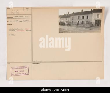 Quartermaster Corps headquarters of the Forty-second Division in ...
