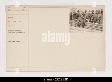 Engineers from the demolition squad at Washington Barracks, D.C., are ...