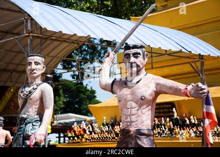 A monument commemorating the heroism and bravery of Khun Rong Palad Chu ...