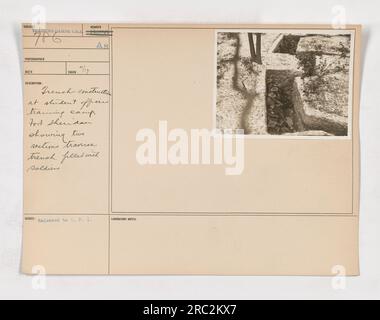 Construction of trenches at Fort Sheridan officers' training camp ...