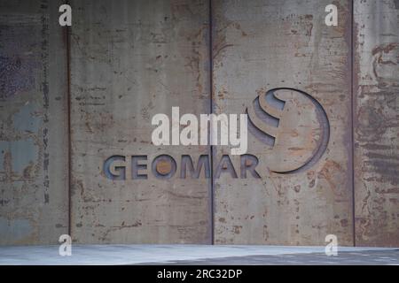 Kiel, Germany. 12th July, 2023. View of the entrance to the Geomar ...