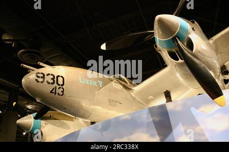 Lockheed P-38L Lightning WW2 Lizzie V fighter plane Seattle Washington ...