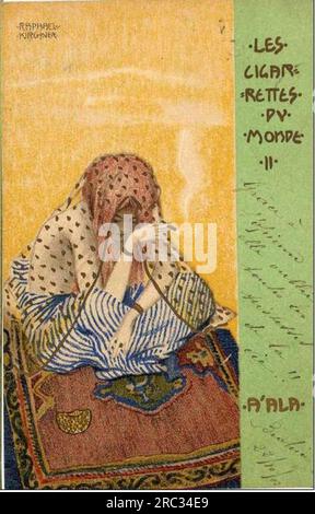 Cigarettes of the World 1900 by Raphael Kirchner Stock Photo - Alamy
