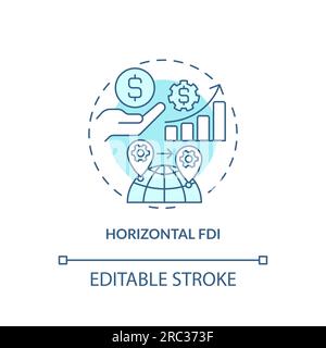 Customizable horizontal FDI icon Stock Vector Image & Art - Alamy