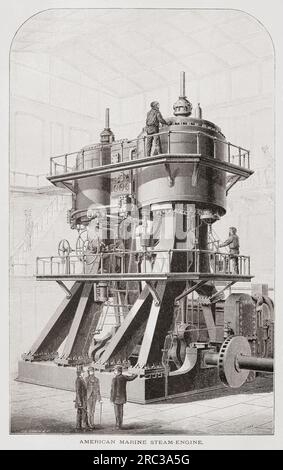 Marine Steam Engine, 19th Century Stock Photo - Alamy