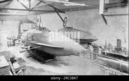 transport / transportation, navigation, submarines, submarine of Claude ...