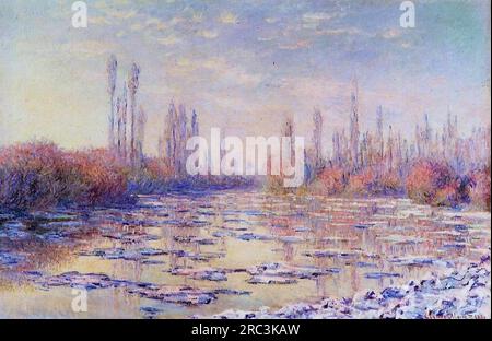 Claude Monet - Floating Ice on the Seine Stock Photo - Alamy