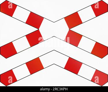 Polish danger warning sign: Crossing, priority over other road Stock ...