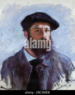 Claude Monet - Self Portrait with Beret 1886 Stock Photo - Alamy