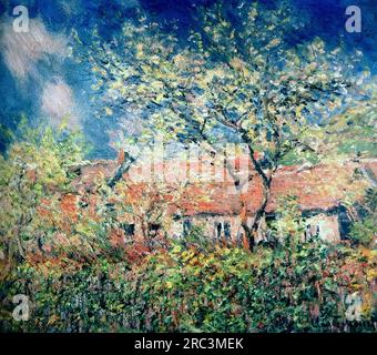Claude Monet painting; Springtime, 1886 oil on canvas, Giverny, France ...