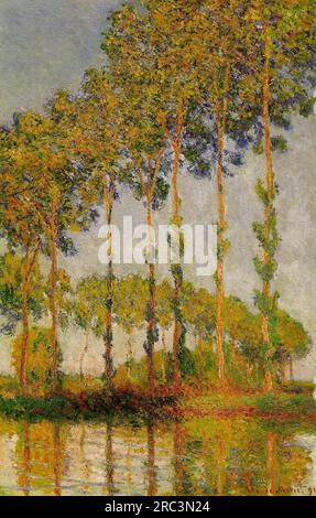 Claude Monet Poplars (Autumn), 1891. The Poplar Series paintings were ...