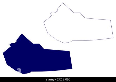 North Slave Region (Canada, Northwest Territories, North America) map vector illustration ...