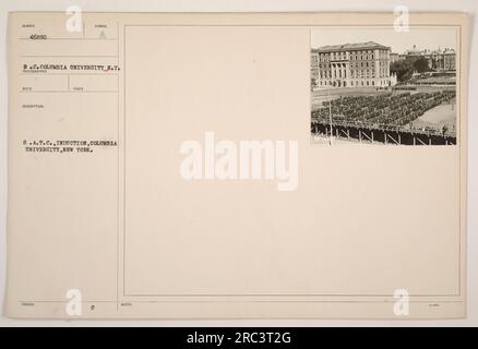 Soldiers being inducted into the Student Army Training Corps (S.A.T.C ...