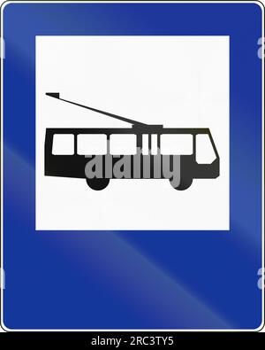 Electric Trolley Bus Stock Photo - Alamy