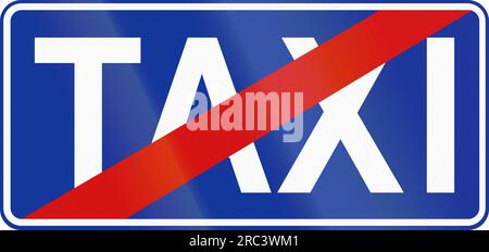 Polish traffic sign: Taxi station Stock Photo - Alamy