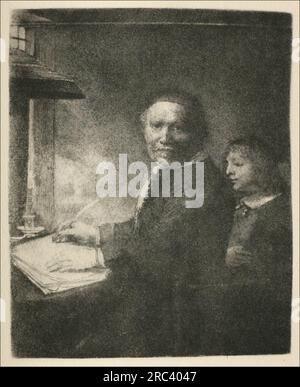 Print, Lieven Willemsz van Coppenol, Writing-Master, ca. 1658 Stock ...