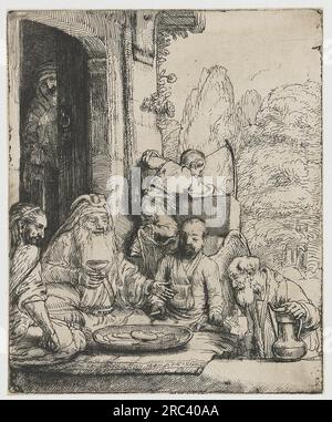 Abraham Entertaining the Angels, 1656, Rembrandt Harmensz. van Rijn ...