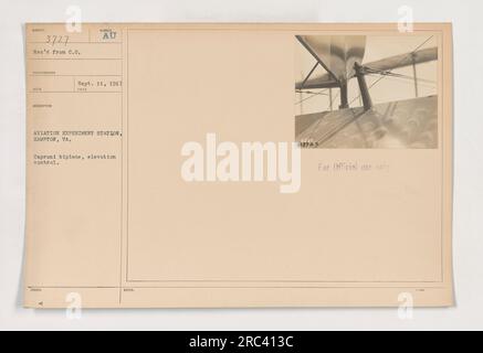"Image of a Caproni biplane at the Aviation Experiment Station in ...