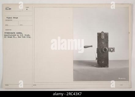 A Speedograph Camera, manufactured by C.H. Clark, is shown in this ...