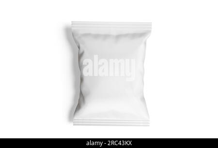 Potato chips packaging white color and rendered with 3D software Stock ...