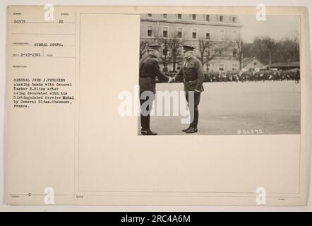 General John J. Pershing, General Tasker H. Bliss, and Secretary of ...